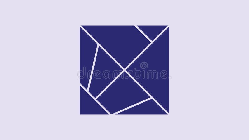 Blue Rubik Cube Icon Isolated on Purple Background. Mechanical Puzzle ... Blue Rubik Cube Icon Isolated on Purple Background. Mechanical Puzzle ...