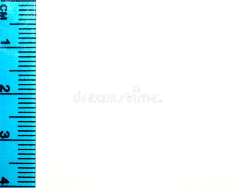 Blue Ruler with Copy Space for Text Stock Image - Image of equipment ...