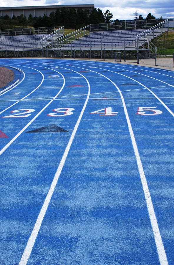 Running track turn. stock image. Image of track, number - 332211