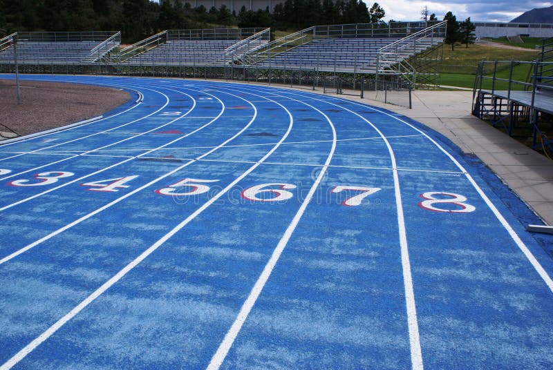Running track turn. stock image. Image of track, number - 332211
