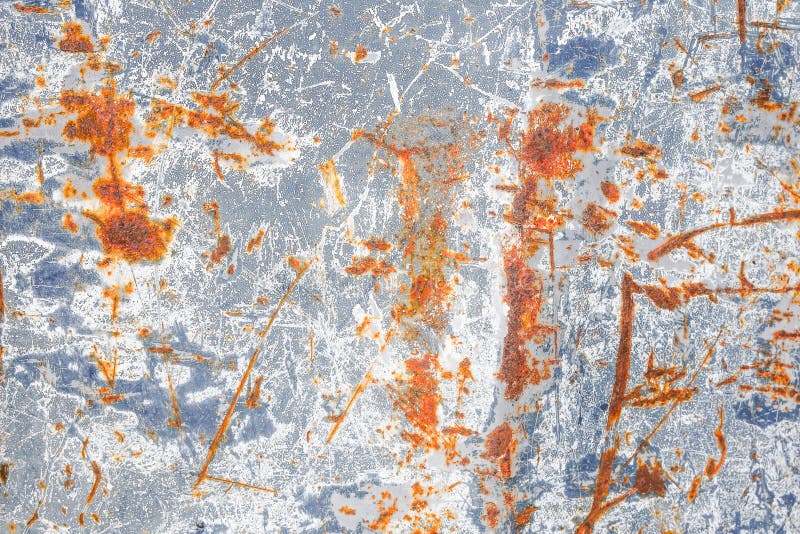 Blue Rust on Metal Surface Texture. Stock Image - Image of blue, rust ...