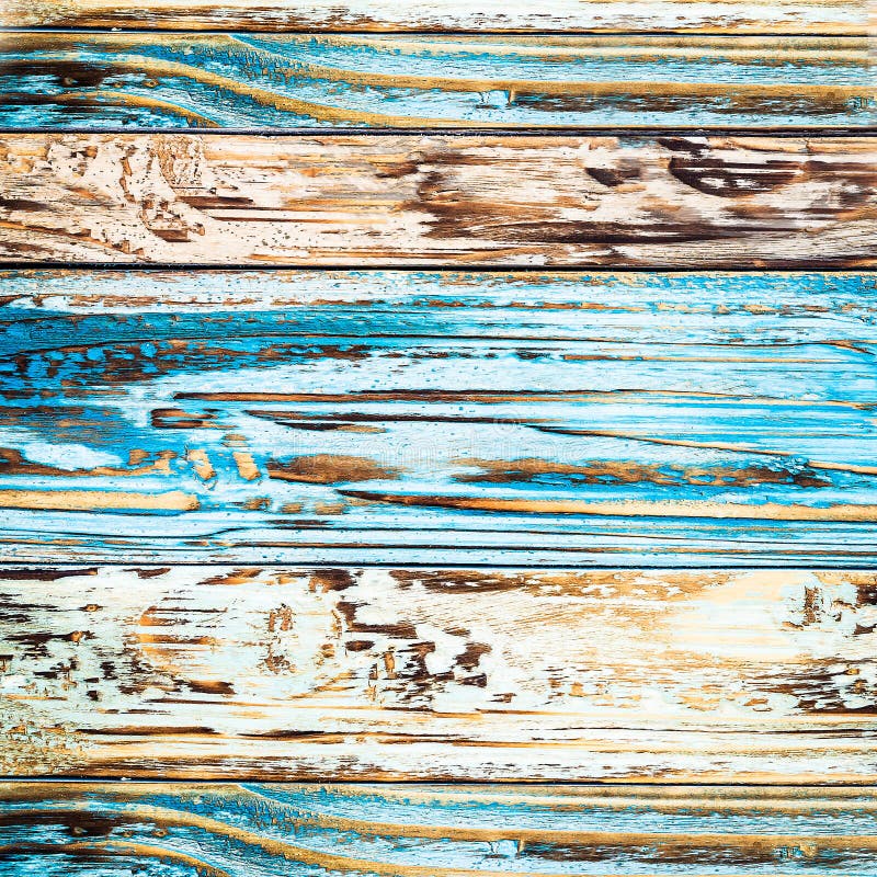 Blue Rustic Board Walls with Remnants of Paint Stock Image - Image of ...