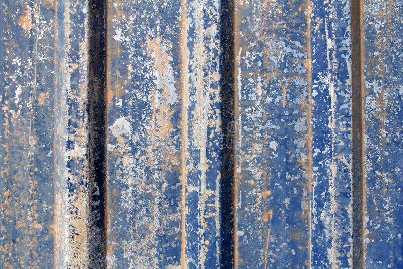 Blue Metal Sheet Background Stock Image - Image of corrugated, blue ...