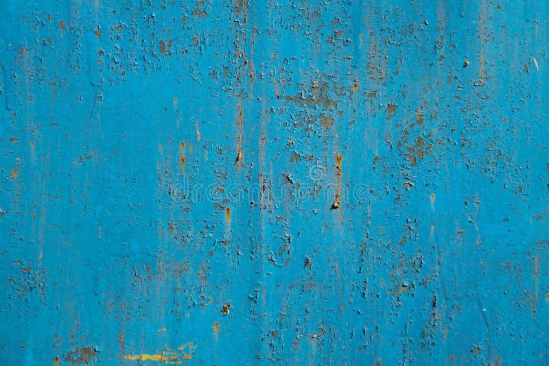 Blue Rusty Metal Texture. Grunge Background Stock Photo - Image of ...