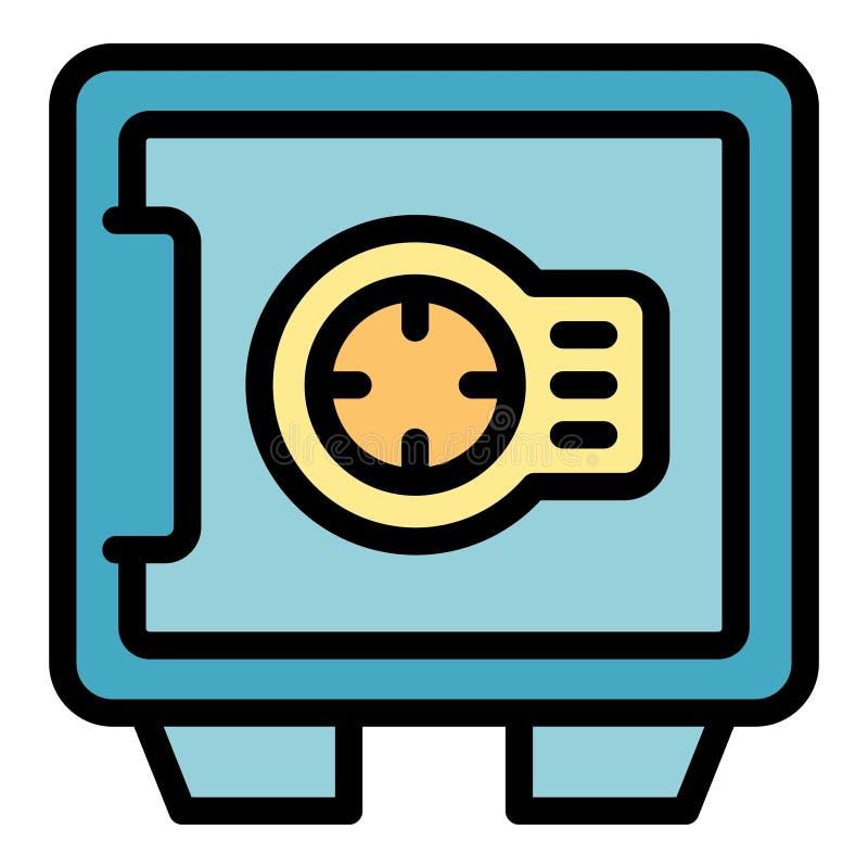 Blue Safe Providing High Level Security Stock Vector - Illustration of ...