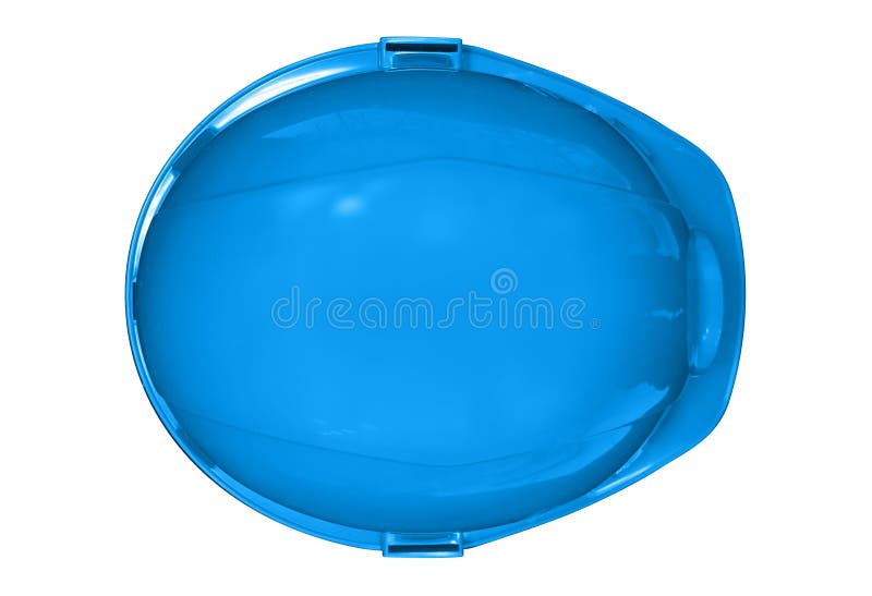 Blue Safety, Engineer or Construction Helmet Isolated on White ...