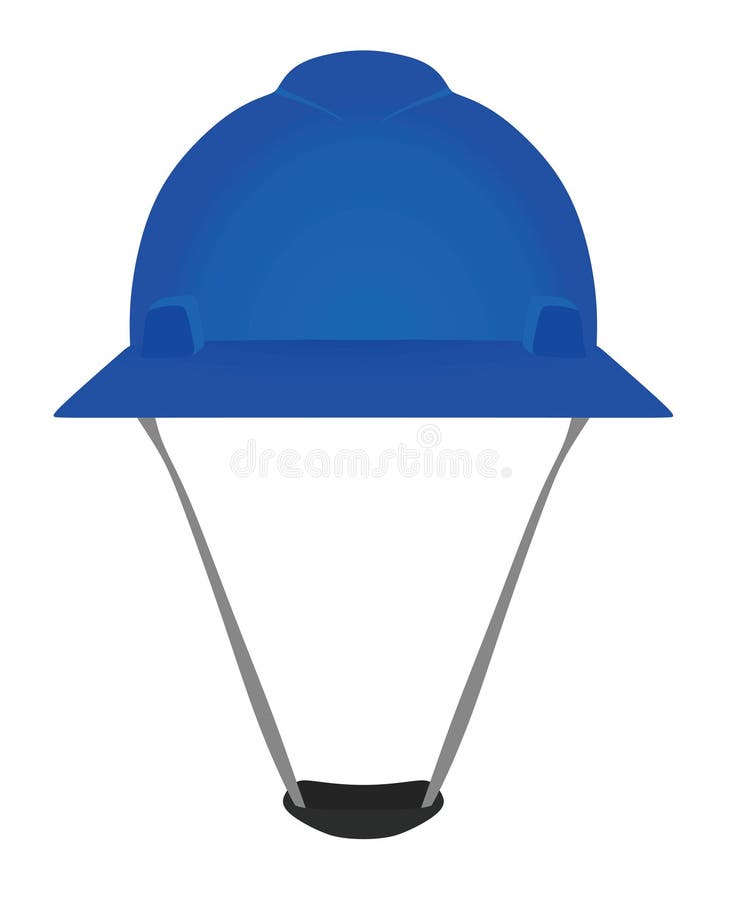 Blue safety helmet stock vector. Illustration of background - 313356750