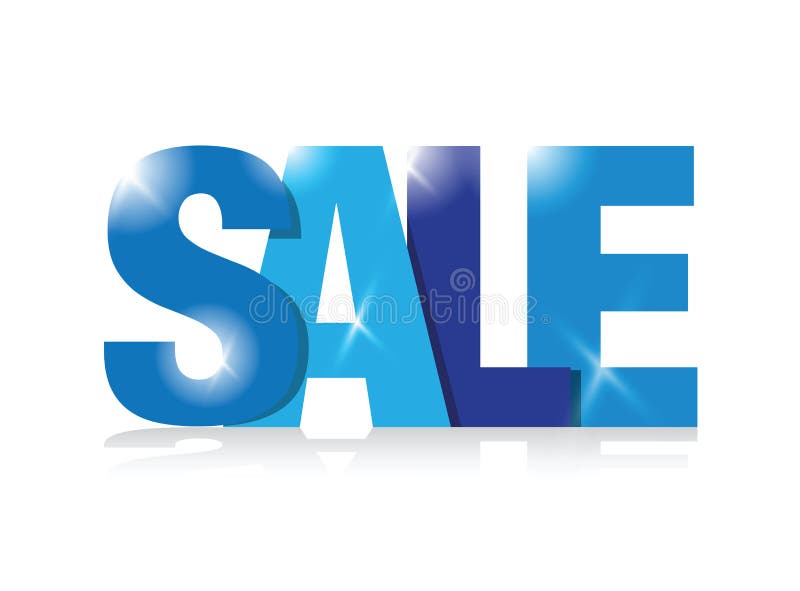 Blue sale sign stock illustration. Illustration of abstract - 94714701