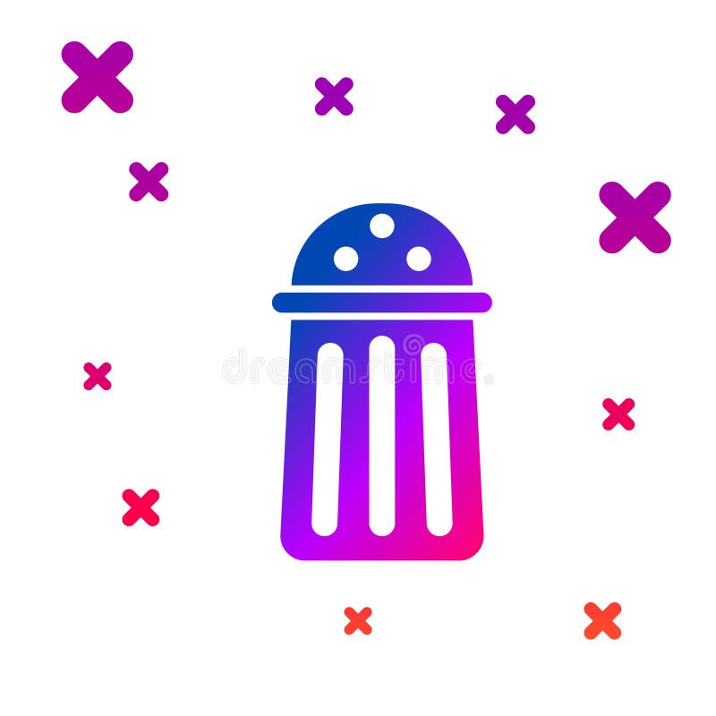 Blue Salt Icon Isolated on White Background. Cooking Spices. Abstract ...