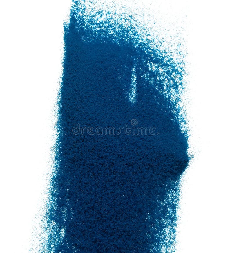 Blue Sand Flying Explosion, Ocean Sands Grain Wave Explode. Abstract ...