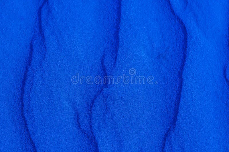 Blue Sand Texture. Background With Light Blue Fine Sand. Sharp Lines Of ...