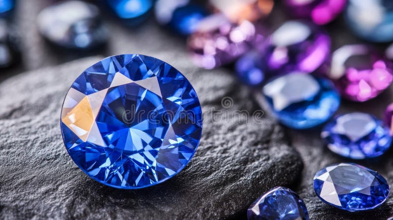 Blue Sapphires that are Large and Beautiful, Displaying Their Precious ...