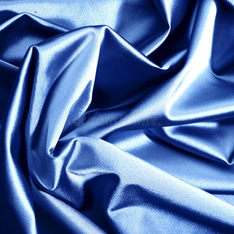 Blue satin isolated stock photo. Image of cloth, isolated - 19977946