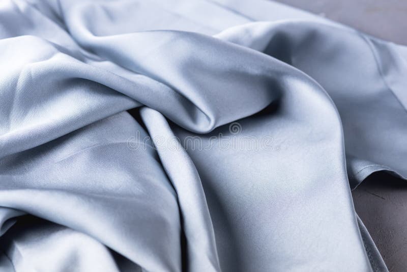 Blue Satin Background Horizontal Copy Space Stock Image - Image of ...