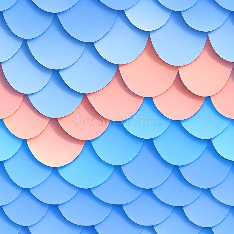 Blue Scales Seamless Pattern Abstract Background. Wallpaper, Backdrop ...