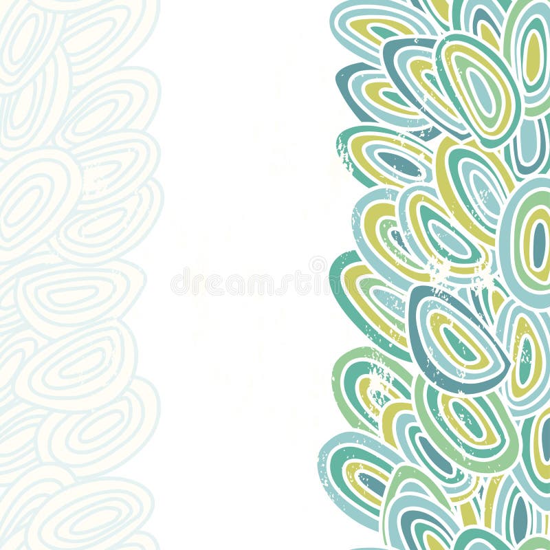 Blue Scales Vertical Seamless Border Stock Vector - Illustration of ...