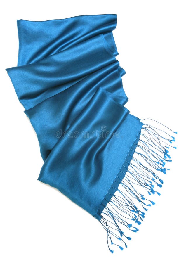 Blue scarf stock image. Image of single, retail, neck - 11836329
