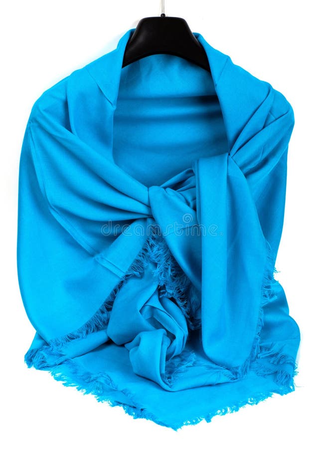 Blue scarf stock image. Image of stack, belcher, clothing - 35623879