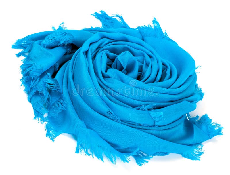 Blue scarf stock photo. Image of worsted, belcher, clothing - 35988284