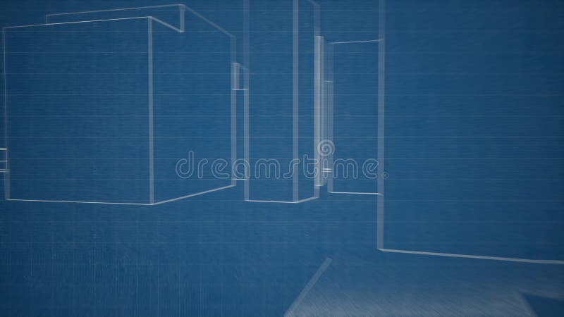 Blue Schematic Plan of the City Stock Footage - Video of communication ...