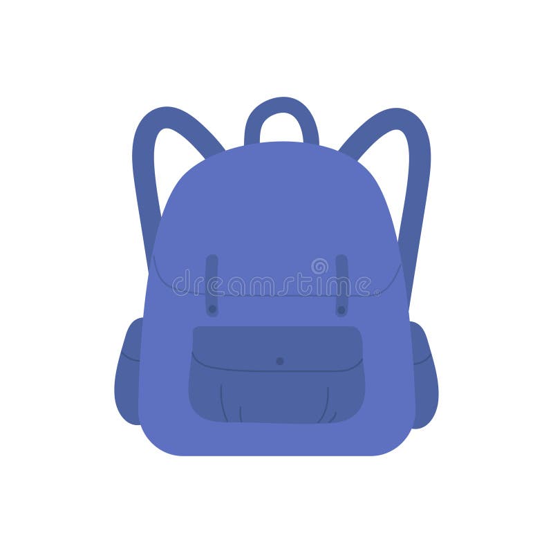 Blue School Backpack, Bag with Pockets for Books and Supplies of ...