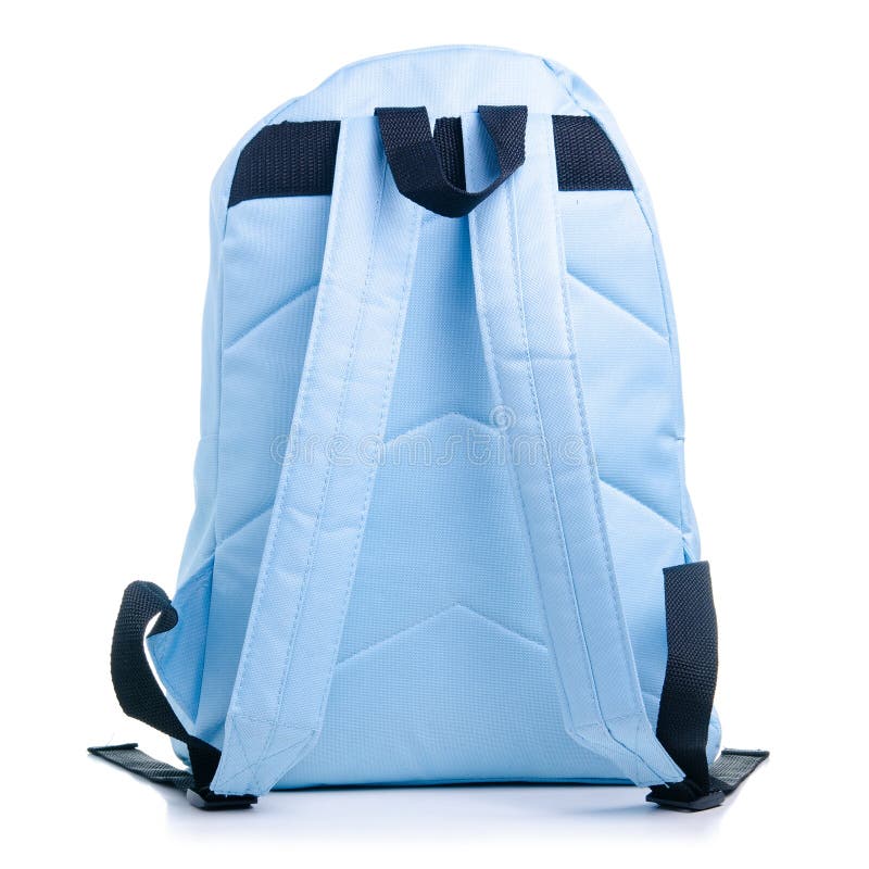 Blue school backpack stock image. Image of education - 180431299