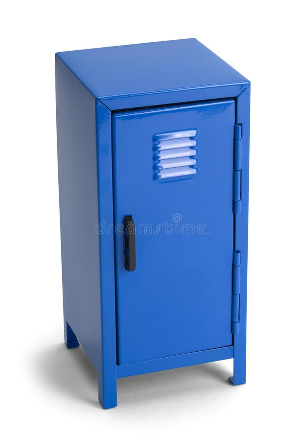 Blue School Locker stock image. Image of lock, book, small - 43787347