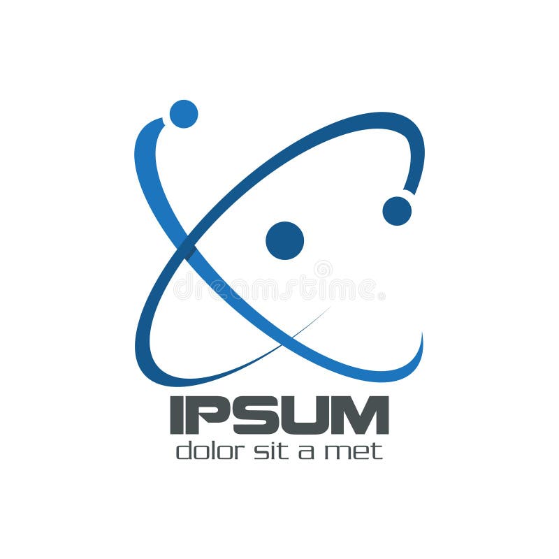 Blue Science Logo for Scientific Stock Vector - Illustration of ...