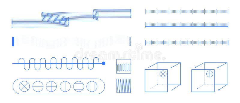 Blue Scientific Diagrams Exploring Wave Dynamics, Quantum Fields, and ...
