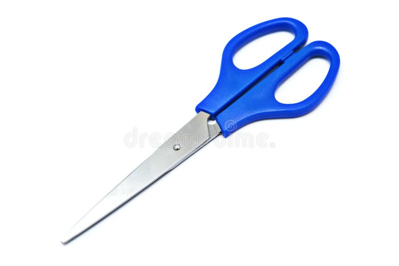 Blue scissors stock image. Image of blue, clippers, shear - 21264763