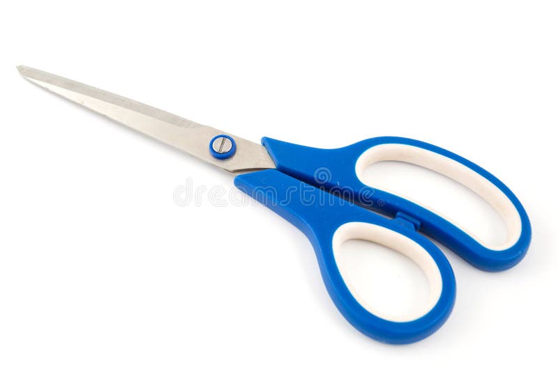 Blue scissors stock image. Image of clip, background - 31665713