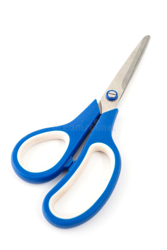 Blue scissors stock image. Image of isolate, plastic - 33506505