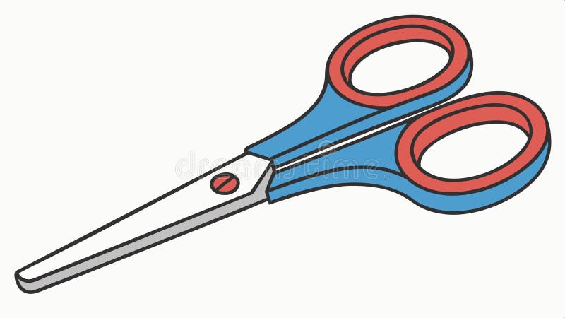 Blue Scissors Illustration, Common Tool for Cutting Materials Vector ...