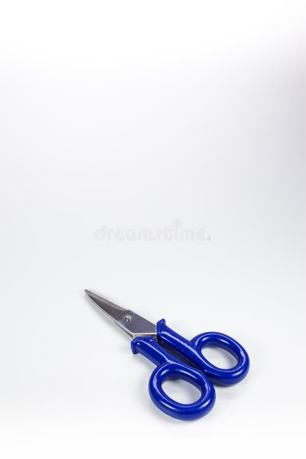 Blue scissors stock photo. Image of collage, pliers, closeup - 73193940