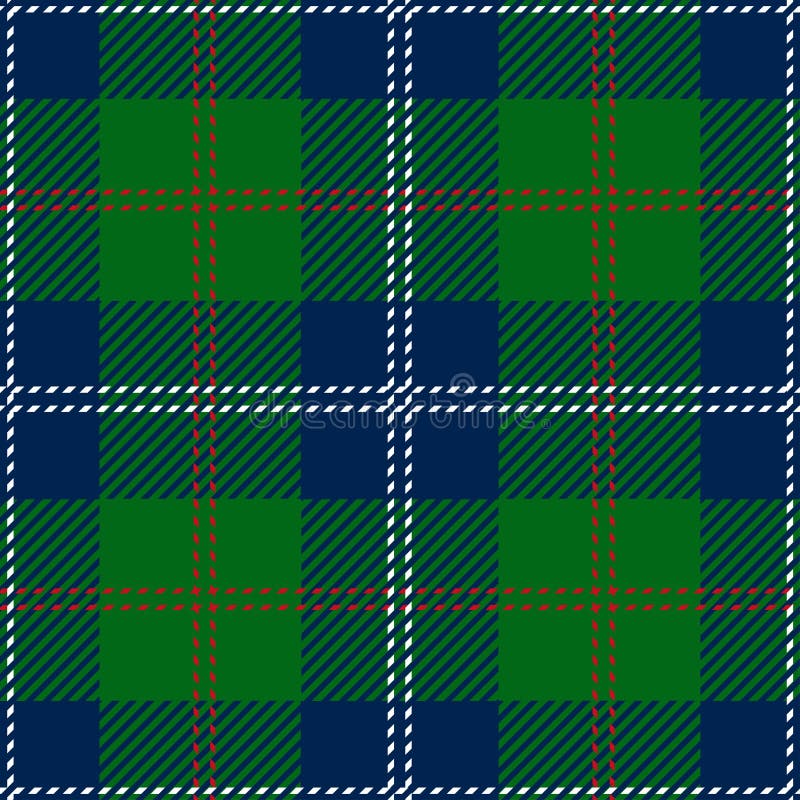 Blue Scottish Seamless Tartan Plaid Stock Vector - Illustration of ...