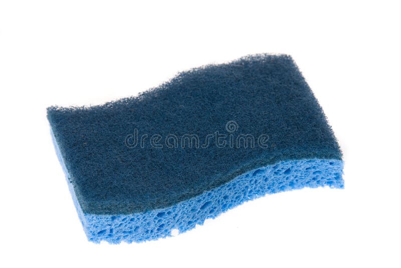 Blue Scouring Sponge stock image. Image of cleaner, scour - 5980557