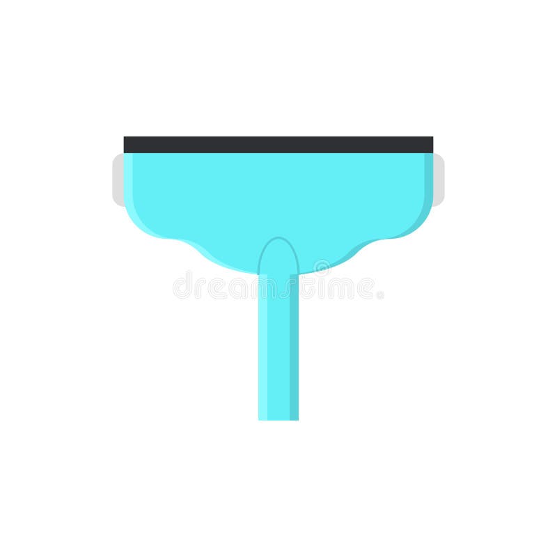 Blue Scraper on a White Background. Vector Stock Vector - Illustration ...