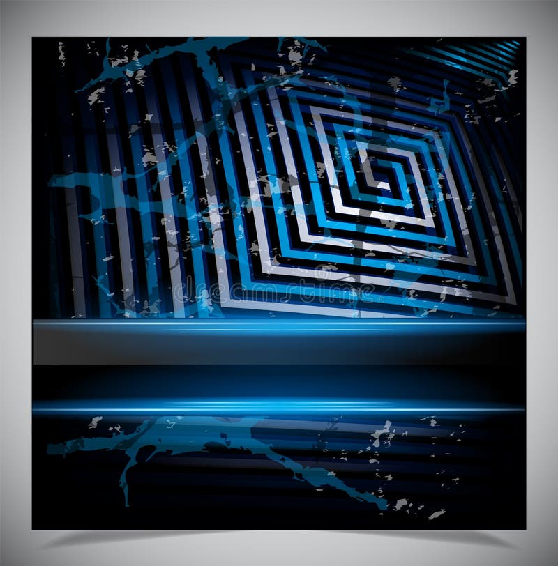 Blue Scratch Grunge Background Stock Vector - Illustration of dynamic ...