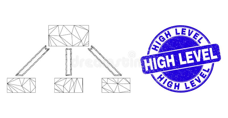 Blue Scratched High Level Stamp Seal and Web Carcass Hierarchy Links ...