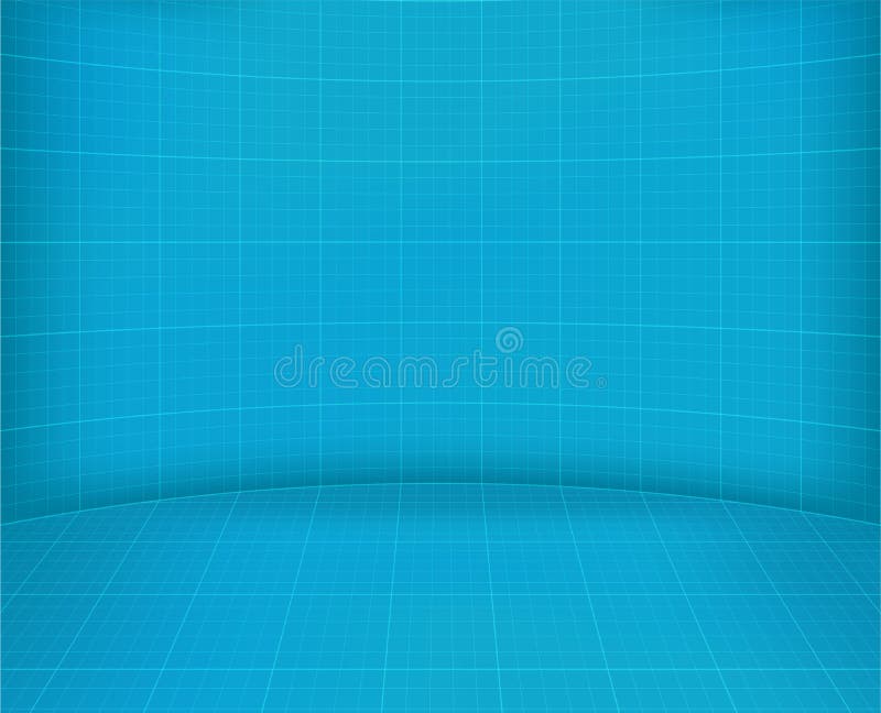 Blue Screen Background with Grid Line Stock Vector - Illustration of ...