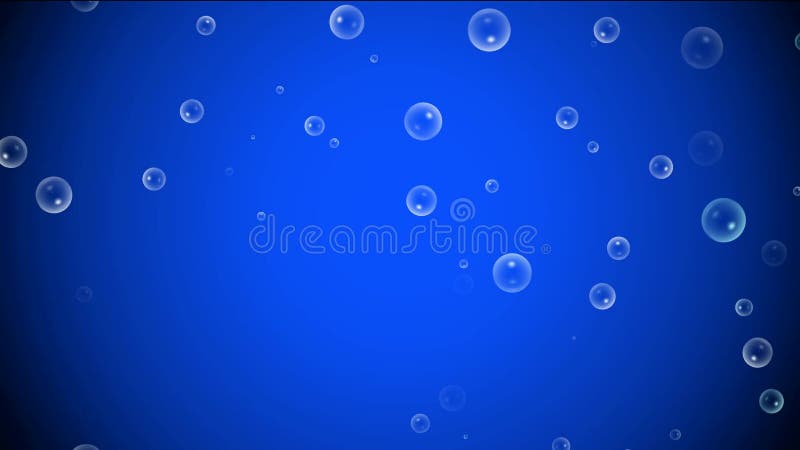 Blue Screen. the Chaotic Movement of Air Bubbles. Stock Video - Video ...