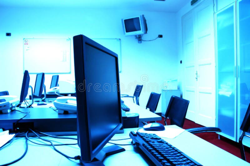 Computer room stock photo. Image of device, software - 10728924