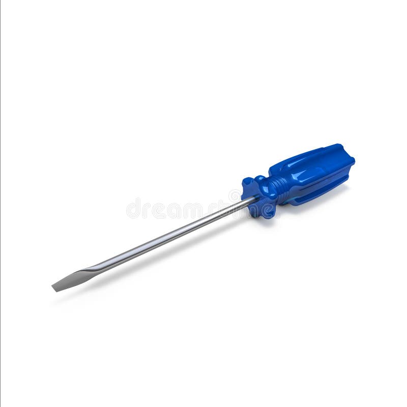 Blue Screwdriver stock illustration. Illustration of isolated - 12317879