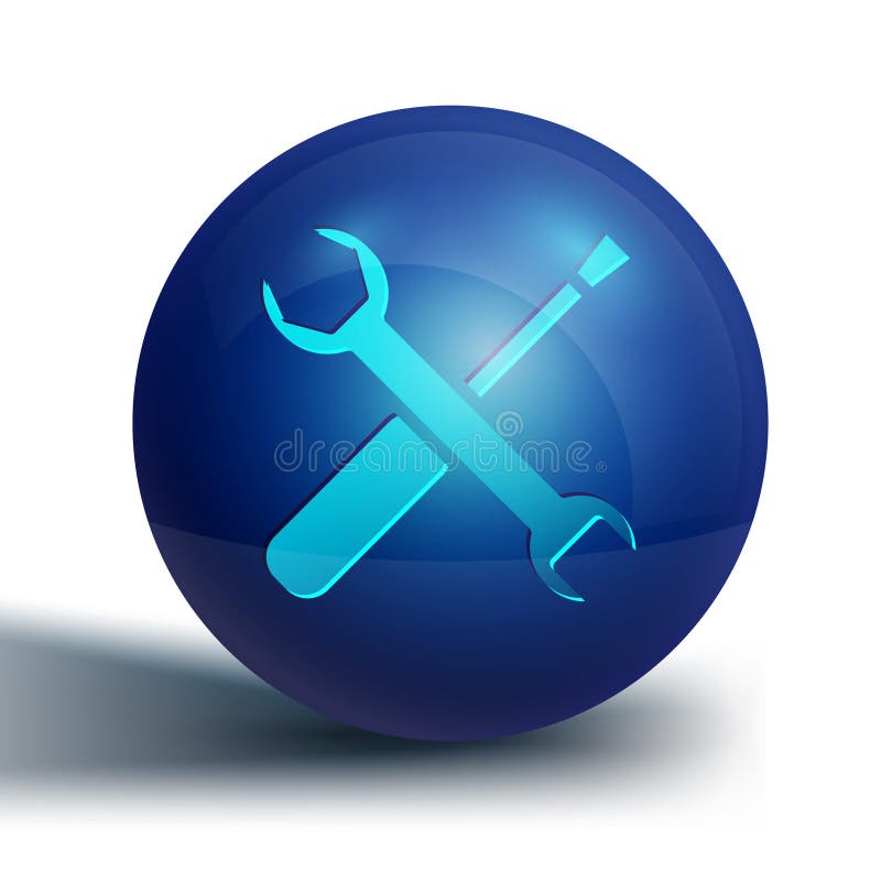 Blue Screwdriver Tool Equipment Vector Illustration Stock Vector ...