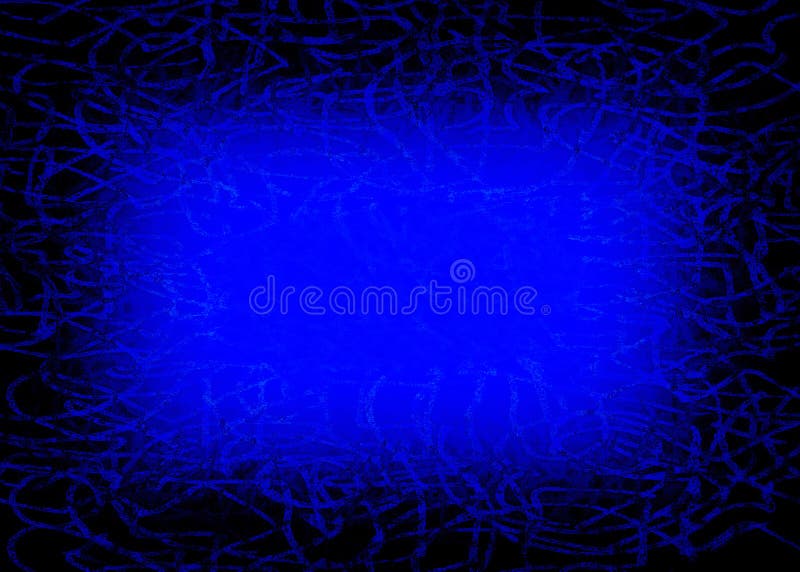 Blue scribble frame stock illustration. Illustration of abstract ...