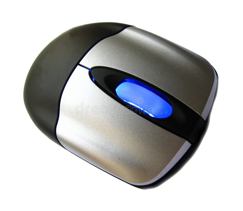 Blue Scroll Mouse stock photo. Image of wireless, design - 8661422