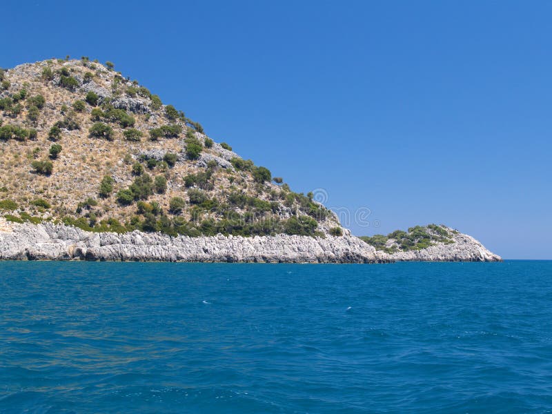 Blue sea stock image. Image of harbour, land, beauty, backgrounds - 2834339