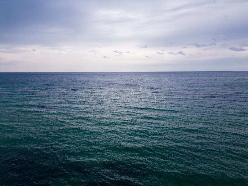 Blue Sea Aerial Top Down View Stock Photo - Image of turquoise ...
