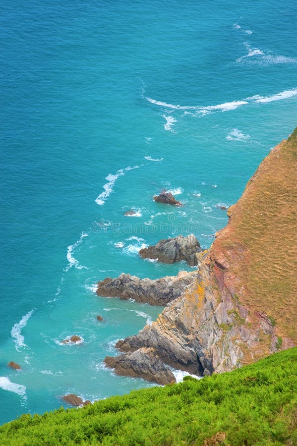 Blue Sea and Cliffs stock image. Image of seaside, cliff - 20913525