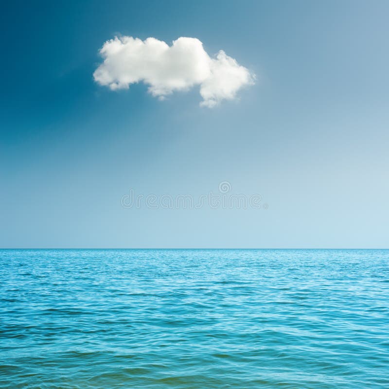 Blue sea and cloud on sky stock photo. Image of cloud - 57713130